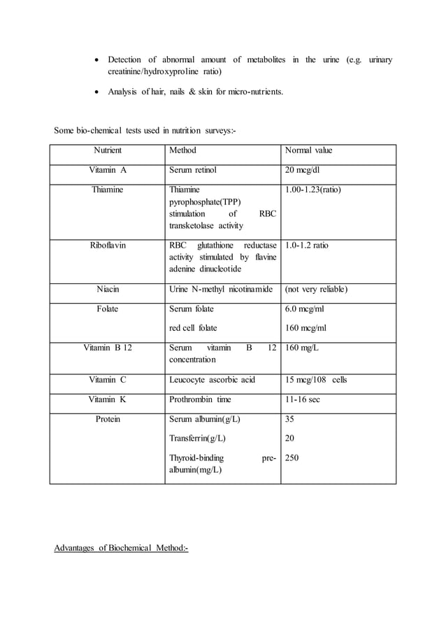 Assessment of nutritional status | DOC