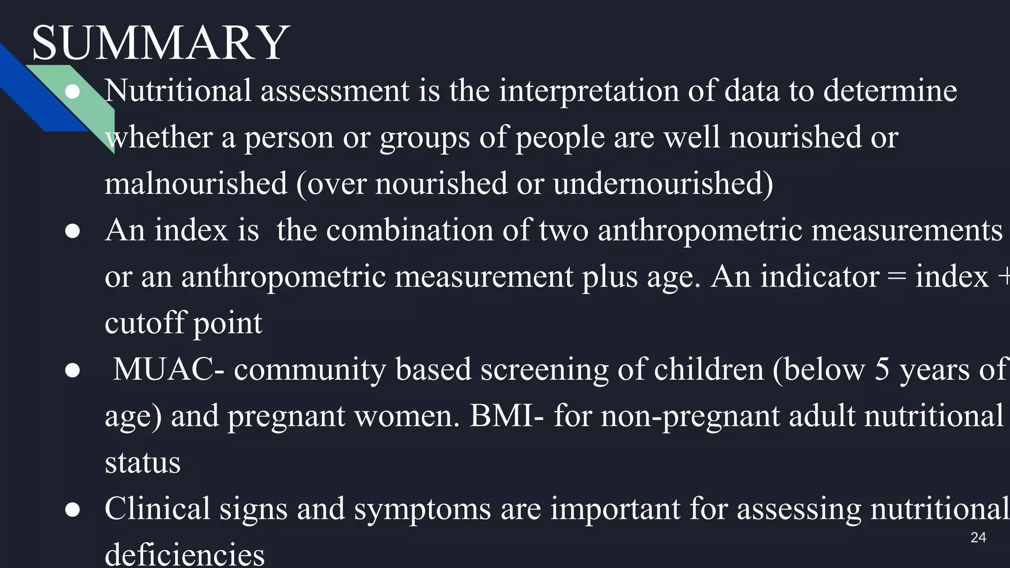 Assessment of Nutritional Status | PPTX