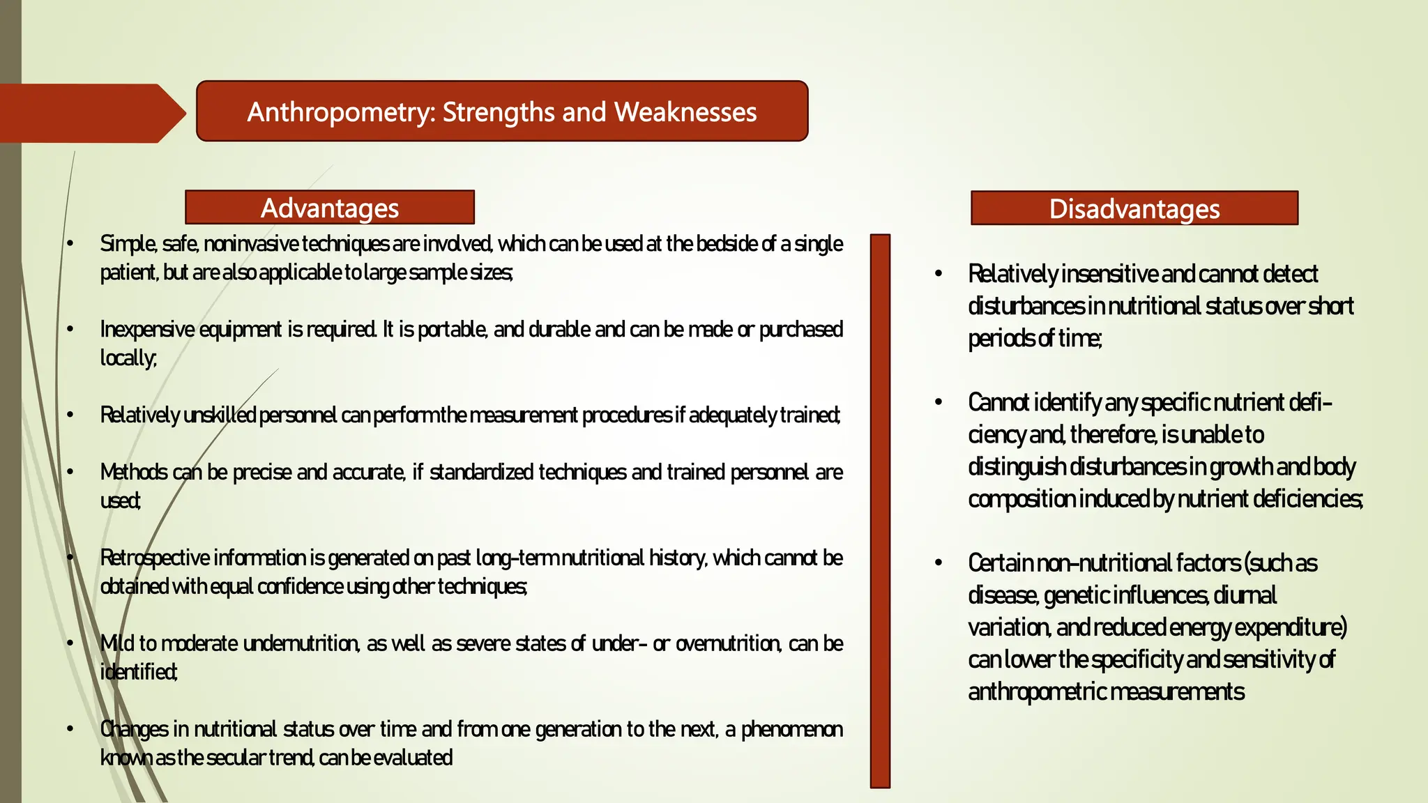 Assessment Of Nutritional Status Pptx