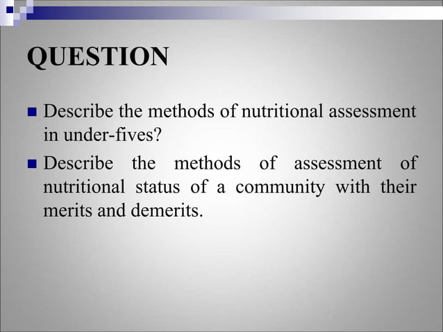 ASSESSMENT OF NUTRITIONAL STATUS - UG.ppt | Blood Disorders | Diseases ...