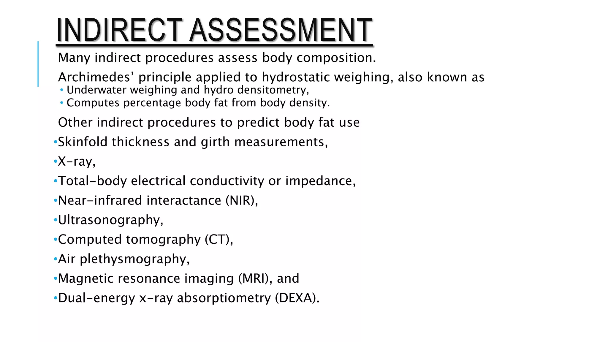 Assessment of obesity | PPTX