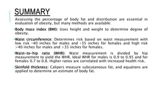Assessment of obesity | PPTX