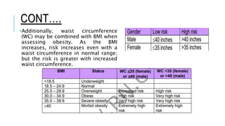 Assessment of obesity | PPTX