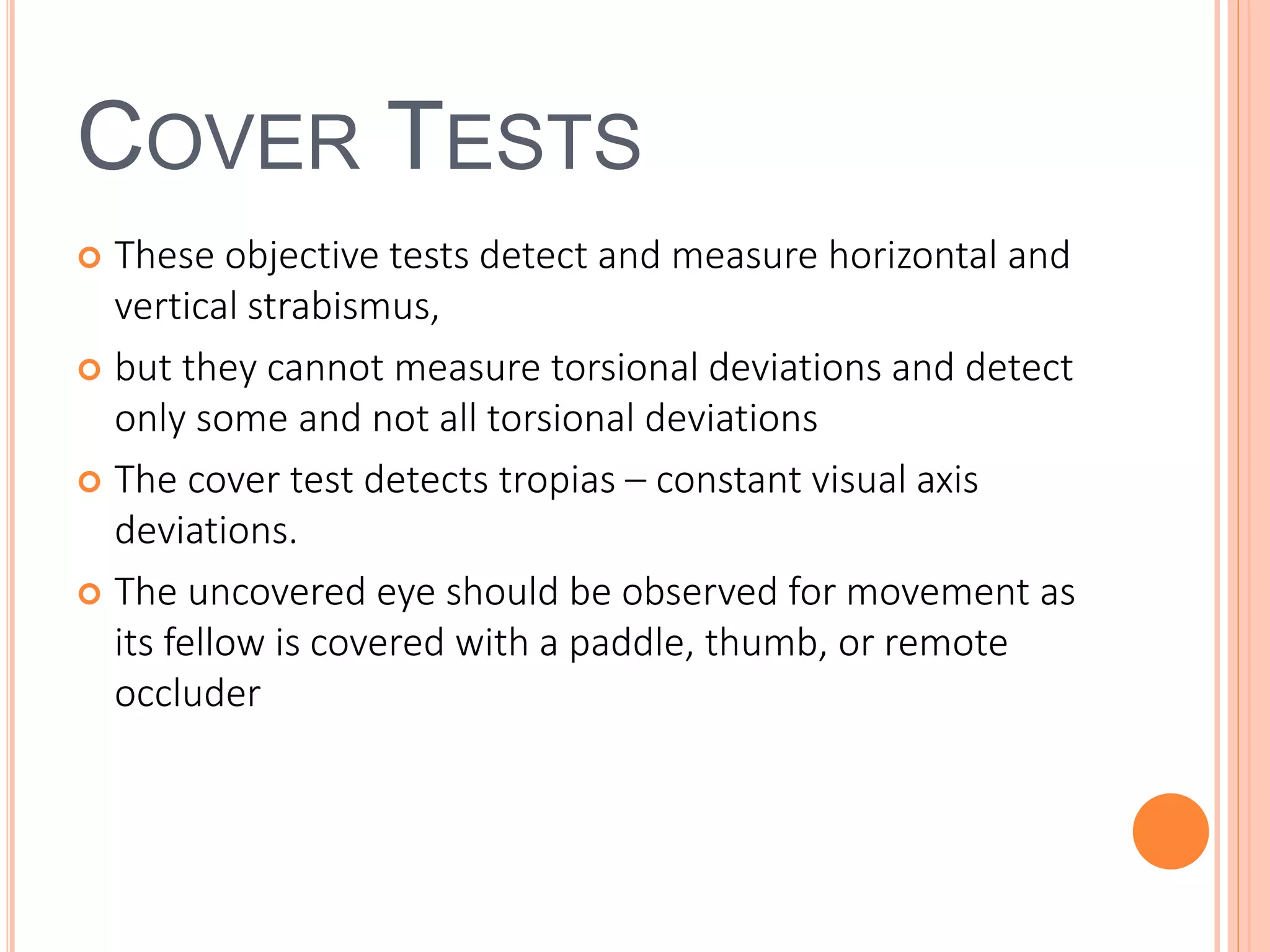 Assessment of ocular alignment | PPTX