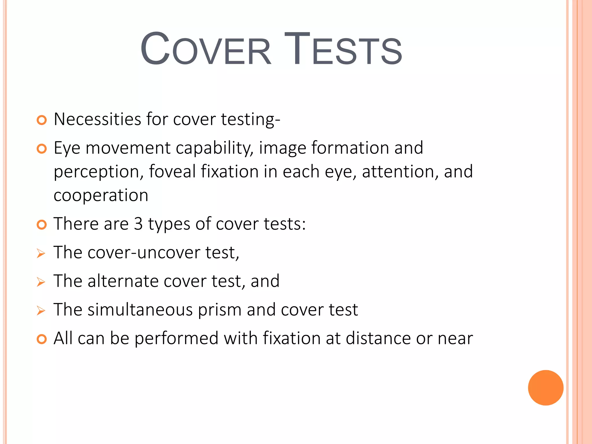 Assessment of ocular alignment | PPTX