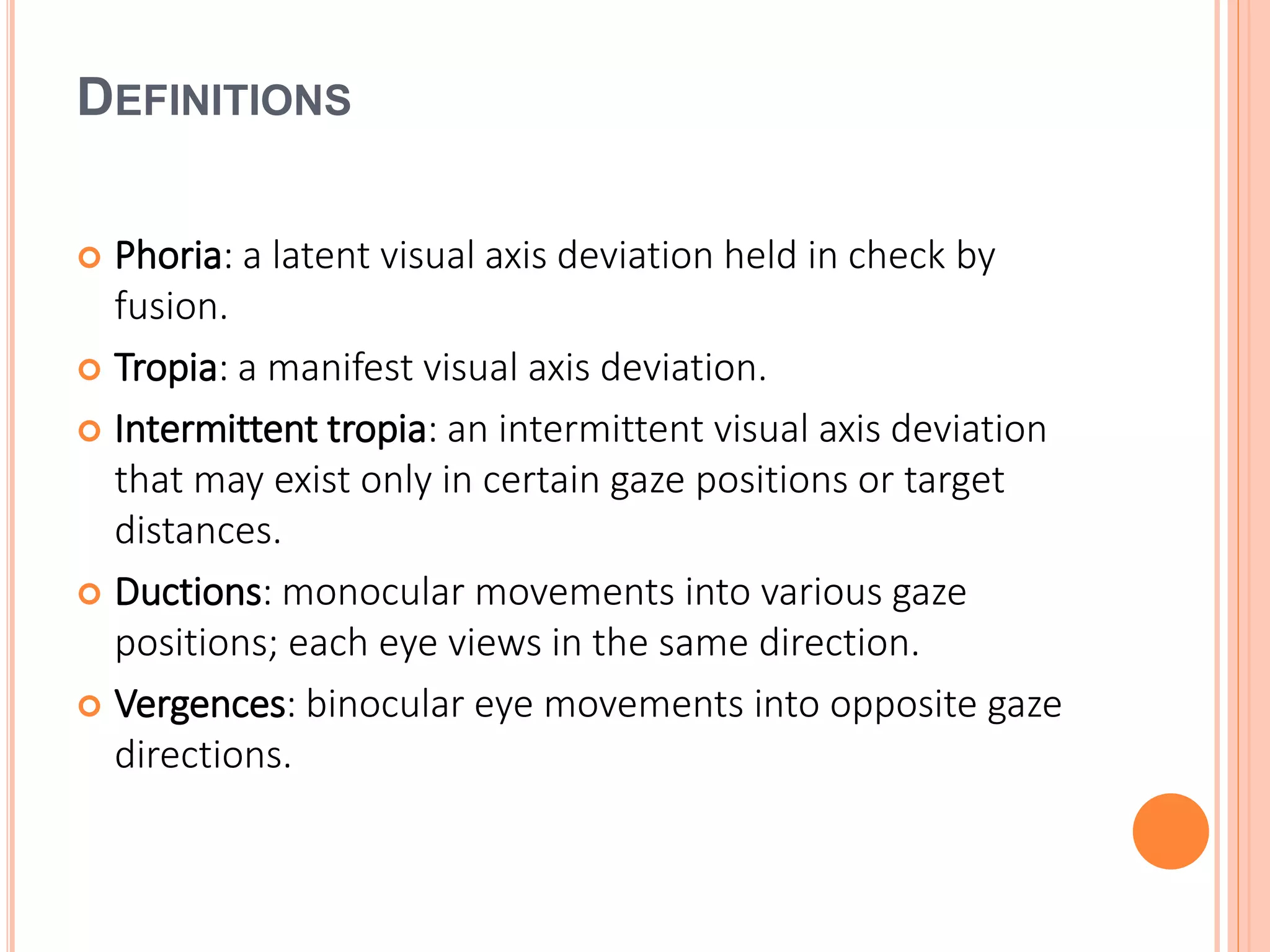 Assessment of ocular alignment | PPTX