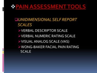 Assessment of pain | PPTX