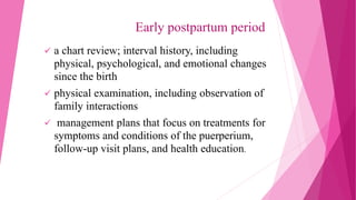 Assessment of postnatal women | PPTX