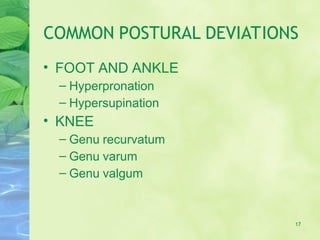 Methods in assessing posture and its abnormality | PPT