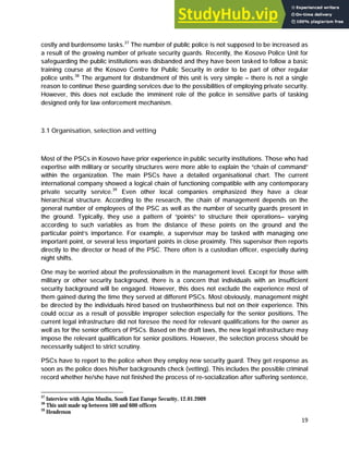 Assessment Of Private Security Companies In Kosovo | PDF