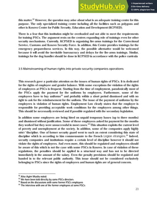 Assessment Of Private Security Companies In Kosovo | PDF