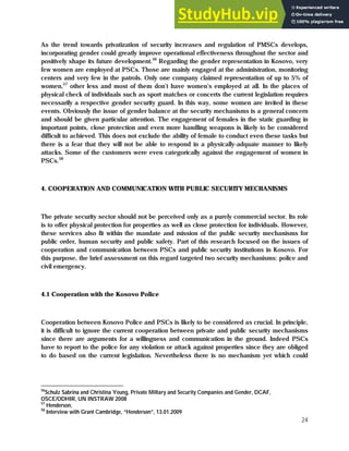 Assessment Of Private Security Companies In Kosovo | PDF