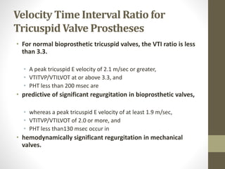 Assessment of prosthetic valve function | PPTX