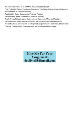 Assessment of Ratios of of ASDA for the year 2022 and 2021 .pdf ...