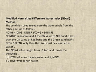 Assessment of reservoir sedimentation by remote sensing | PPTX