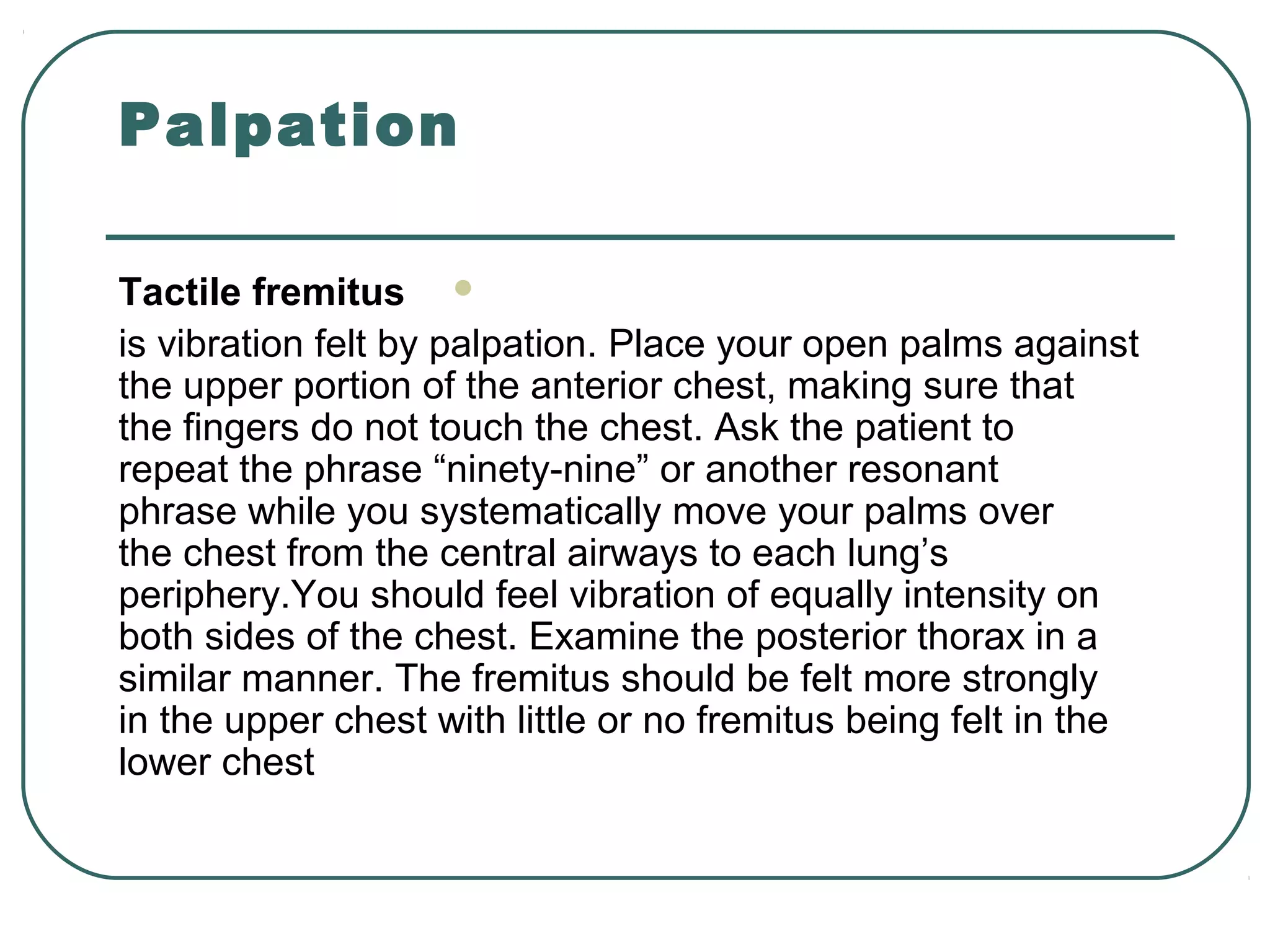 Assessment of respiratory system | PPT