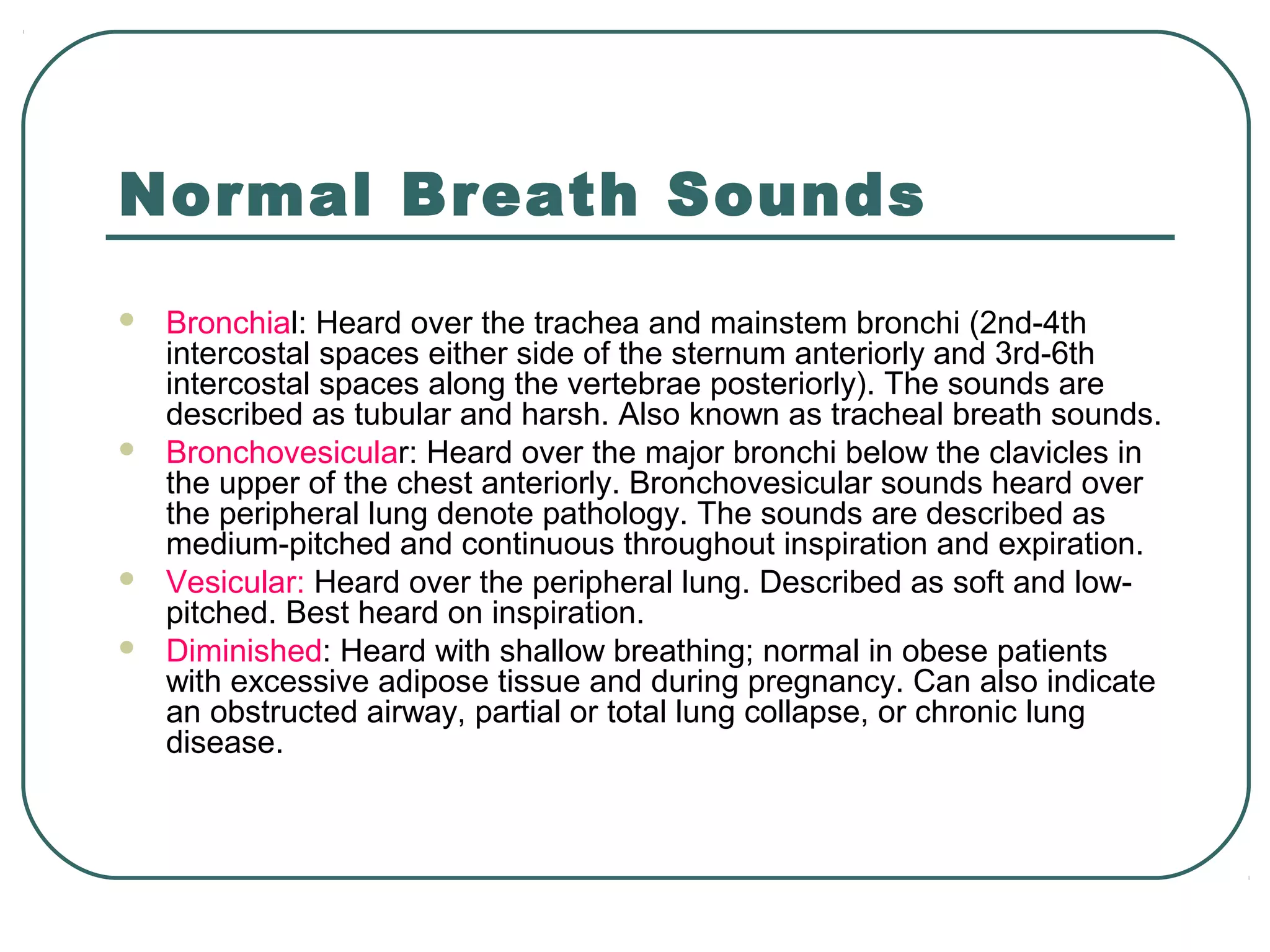 Assessment of respiratory system | PPT