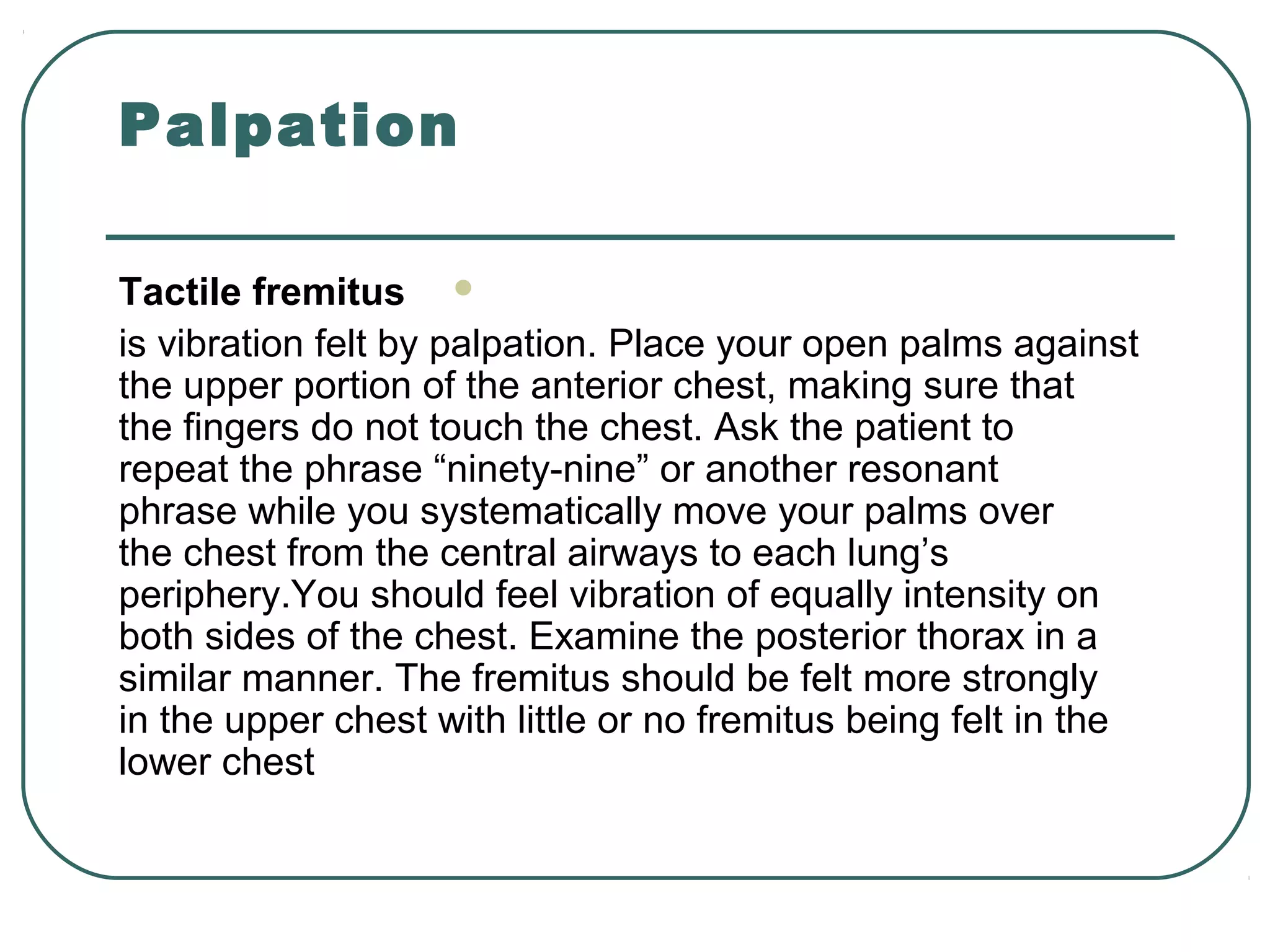Assessment of respiratory system | PPT