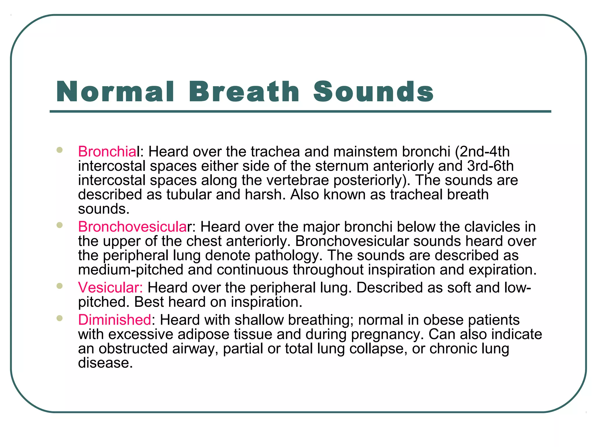 Assessment of respiratory system | PPT