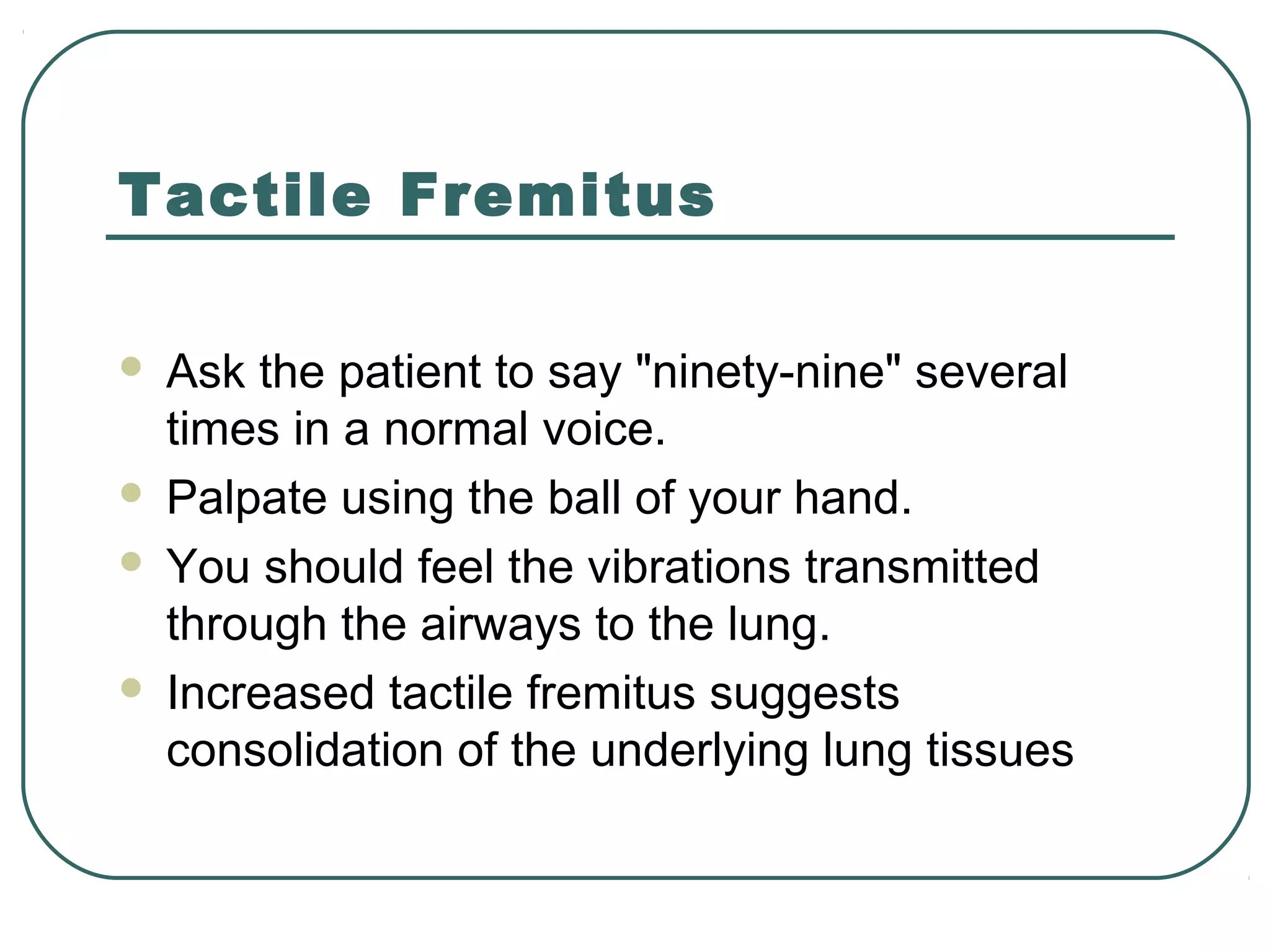 Assessment of respiratory system | PPT