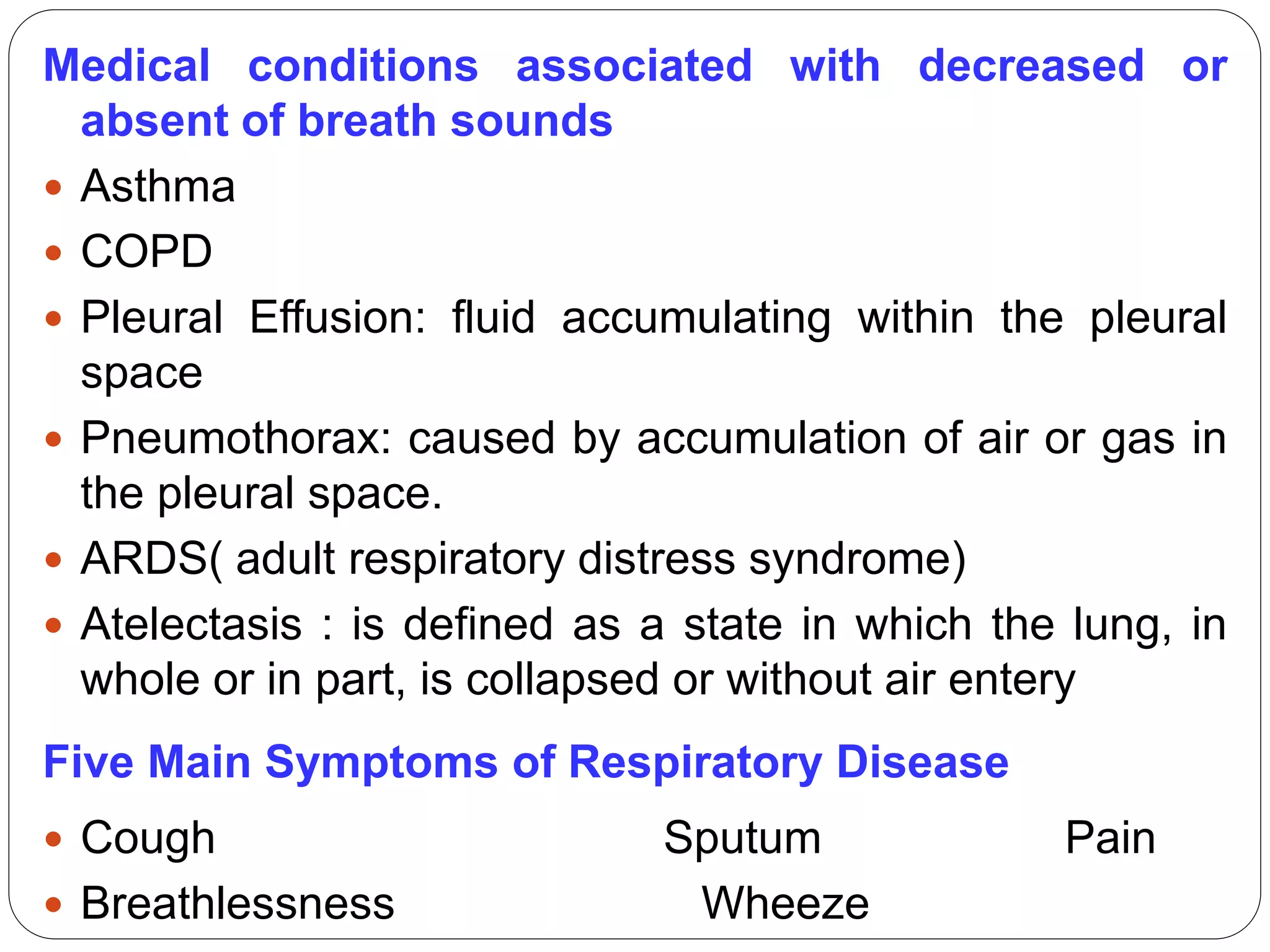 Assessment of respiratory system 2 | PPTX | Lung and Respiratory Health ...
