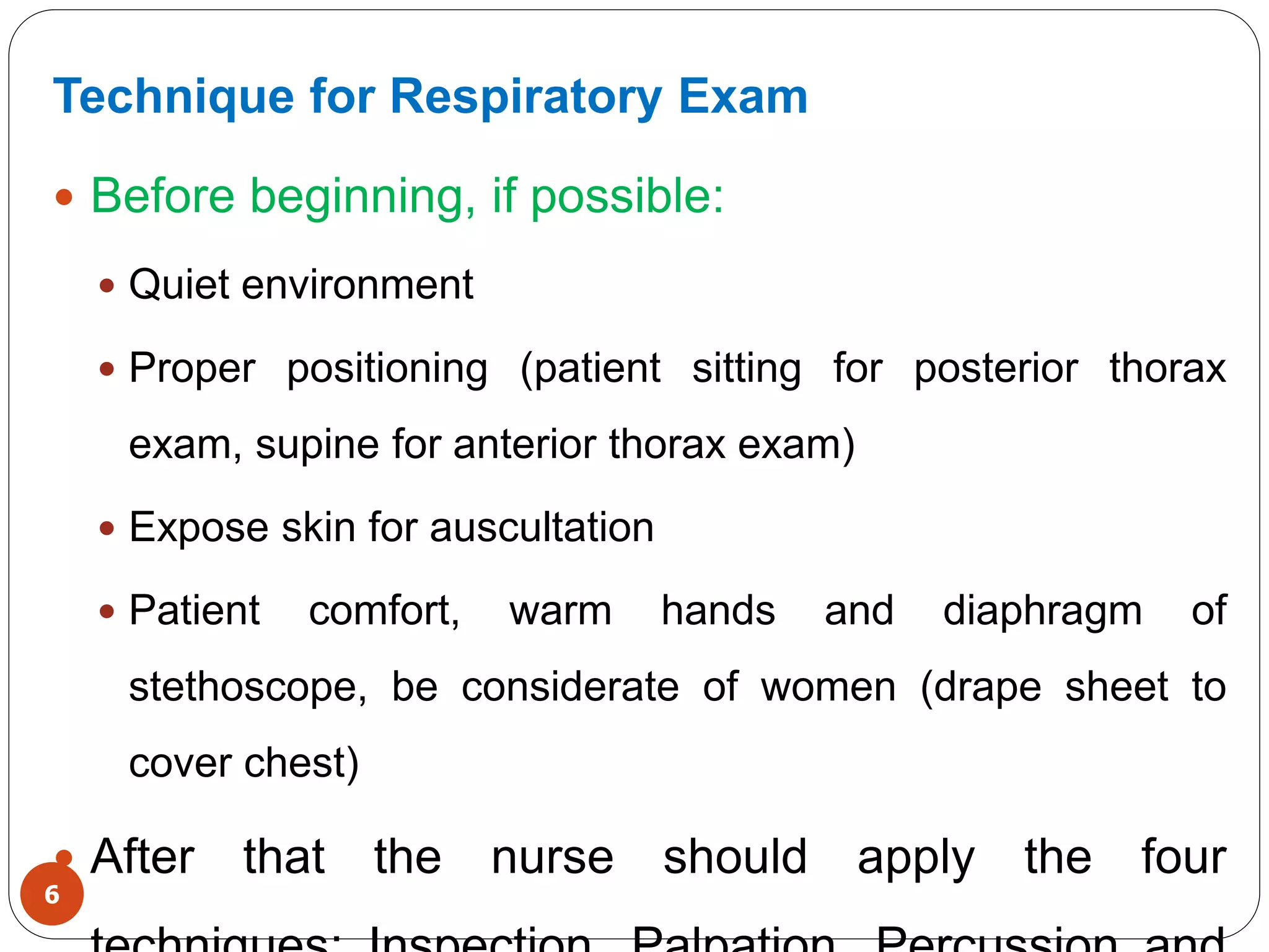 Assessment of respiratory system 2 | PPTX