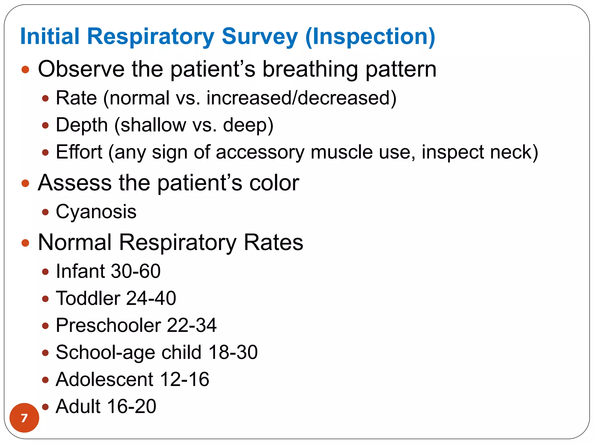 Assessment of respiratory system 2 | PPTX