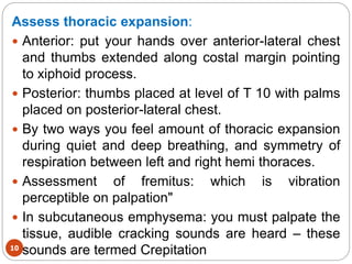 Assessment of respiratory system 2 | PPTX