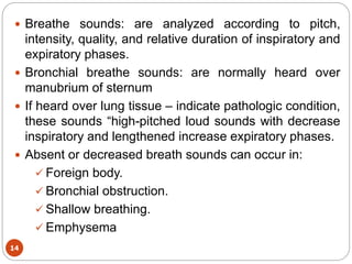Assessment of respiratory system 2 | PPTX | Lung and Respiratory Health ...