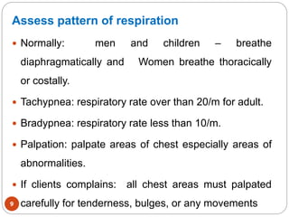 Assessment of respiratory system 2 | PPTX