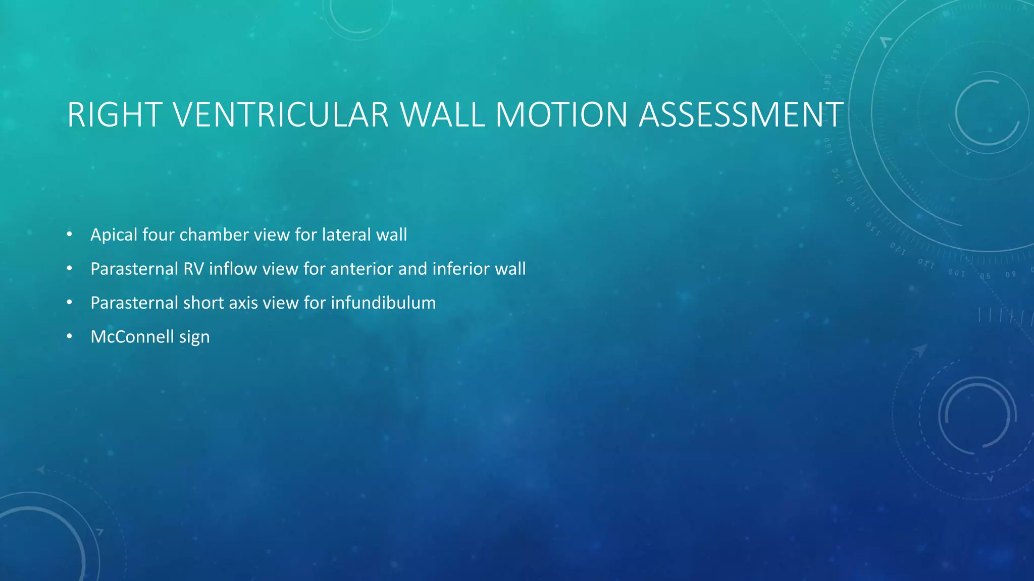 Assessment of rv function | PPTX