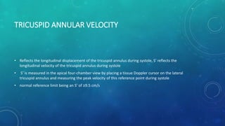 Assessment of rv function | PPTX