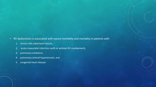 Assessment of rv function | PPTX