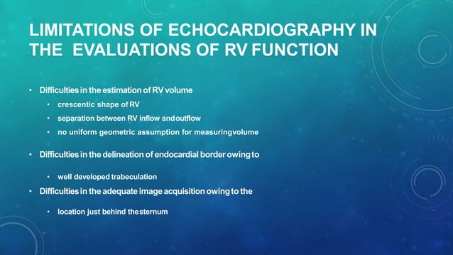 Assessment of rv function | PPTX | Heart and Cardiovascular Diseases ...