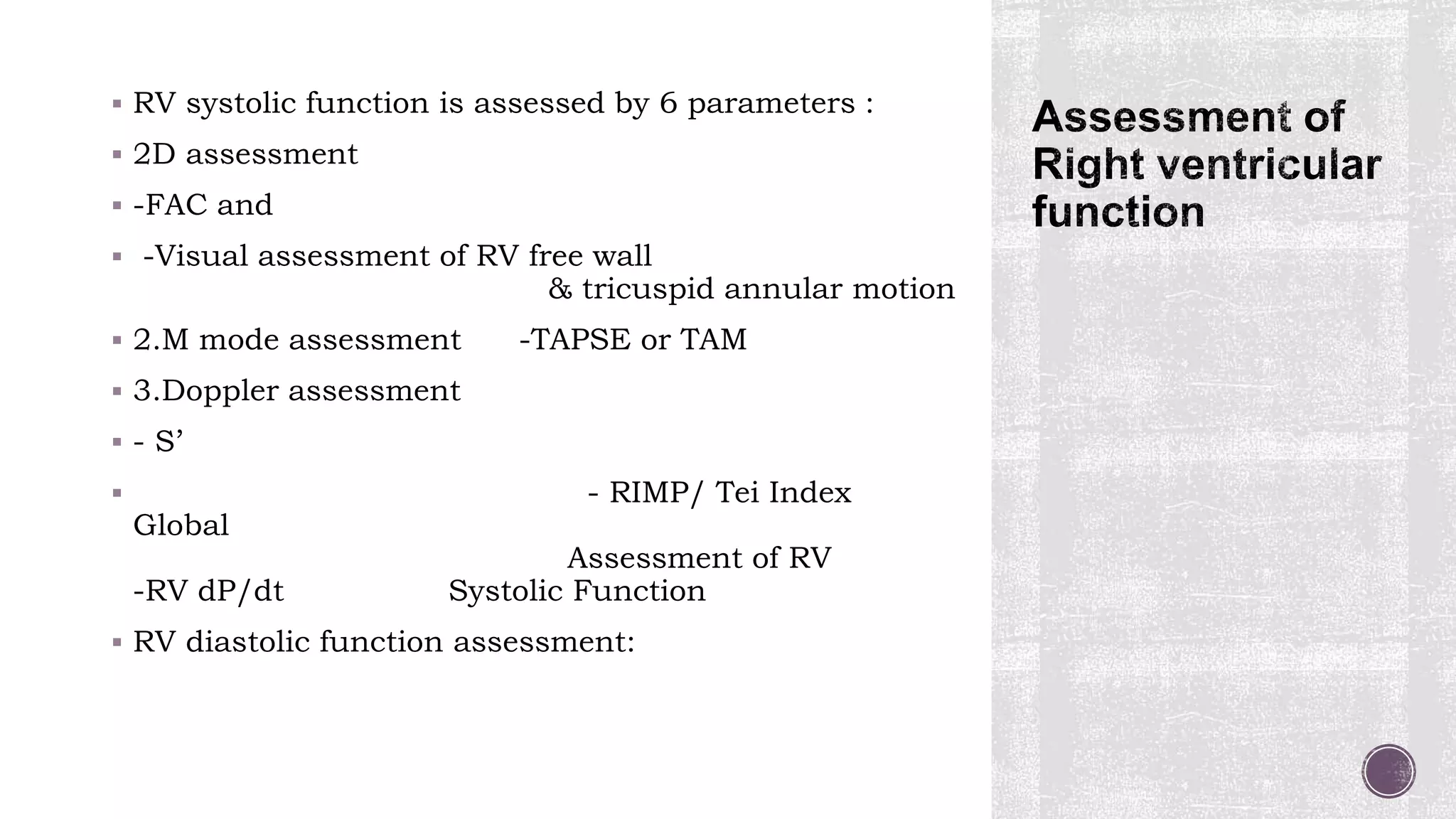 ASSESSMENT OF RV FUNCTION.pptx