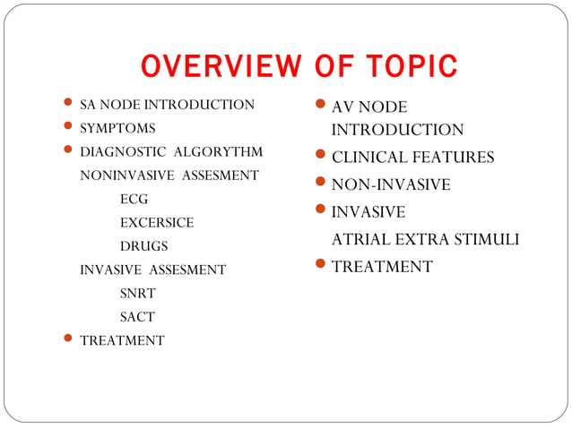 Assessment of sa node and av node dr.i tammi raju | PPT