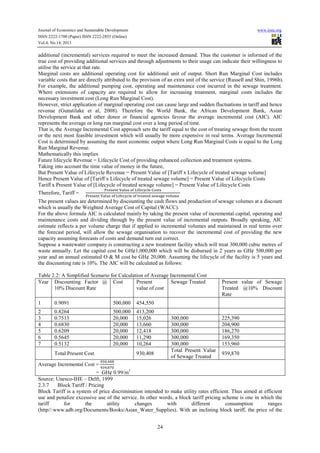 Assessment of sewerage tariff in accra | PDF