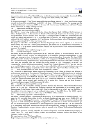 Assessment of sewerage tariff in accra | PDF