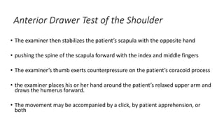 Assessment of shoulder joint | PPT