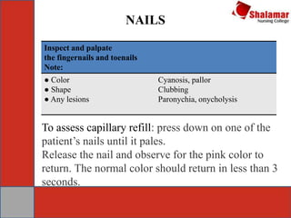 Assessment of Skin, Hairs & Nails. | PPTX