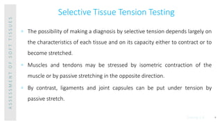 Assessment of contractile & inert tissues | PPTX