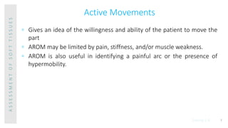 Assessment of contractile & inert tissues | PPTX