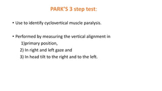 Assessment of strabismus | PPT