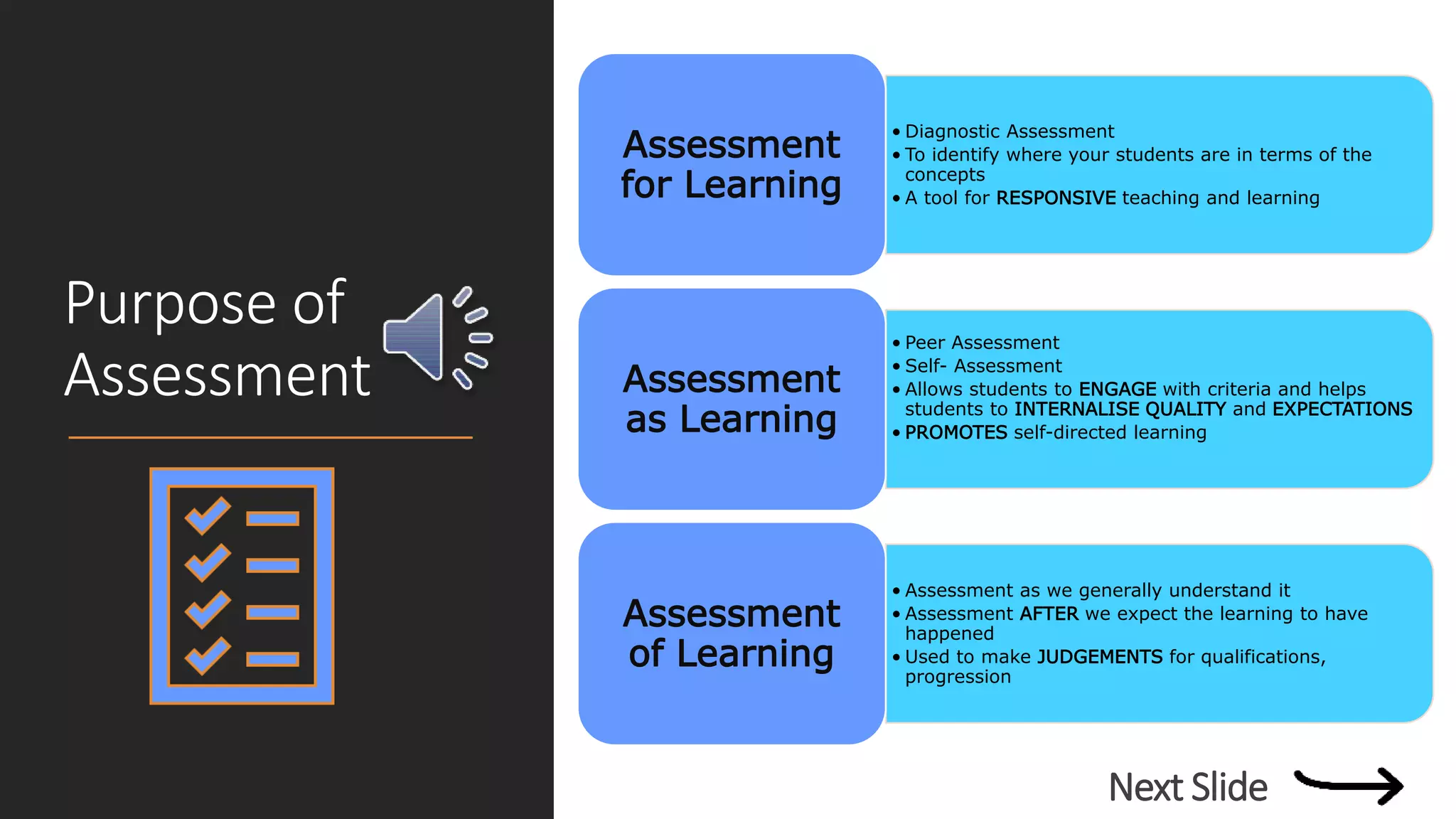Assessment of student learning | PPSX