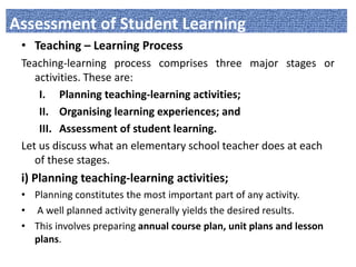 Assessment of student learning | PPTX