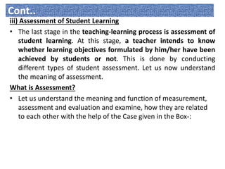 Assessment of student learning | PPT