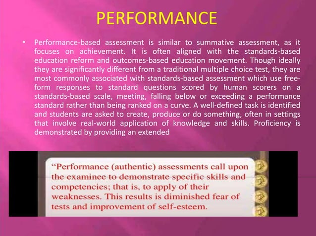 Assessment of student learning 1 | PPTX | Standardized Testing ...