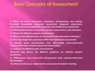 Assessment of student learning 1 | PPTX