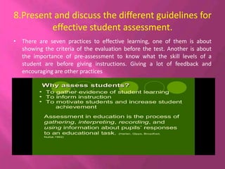 Assessment of student learning 1 | PPTX
