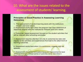 Assessment of student learning 1 | PPTX